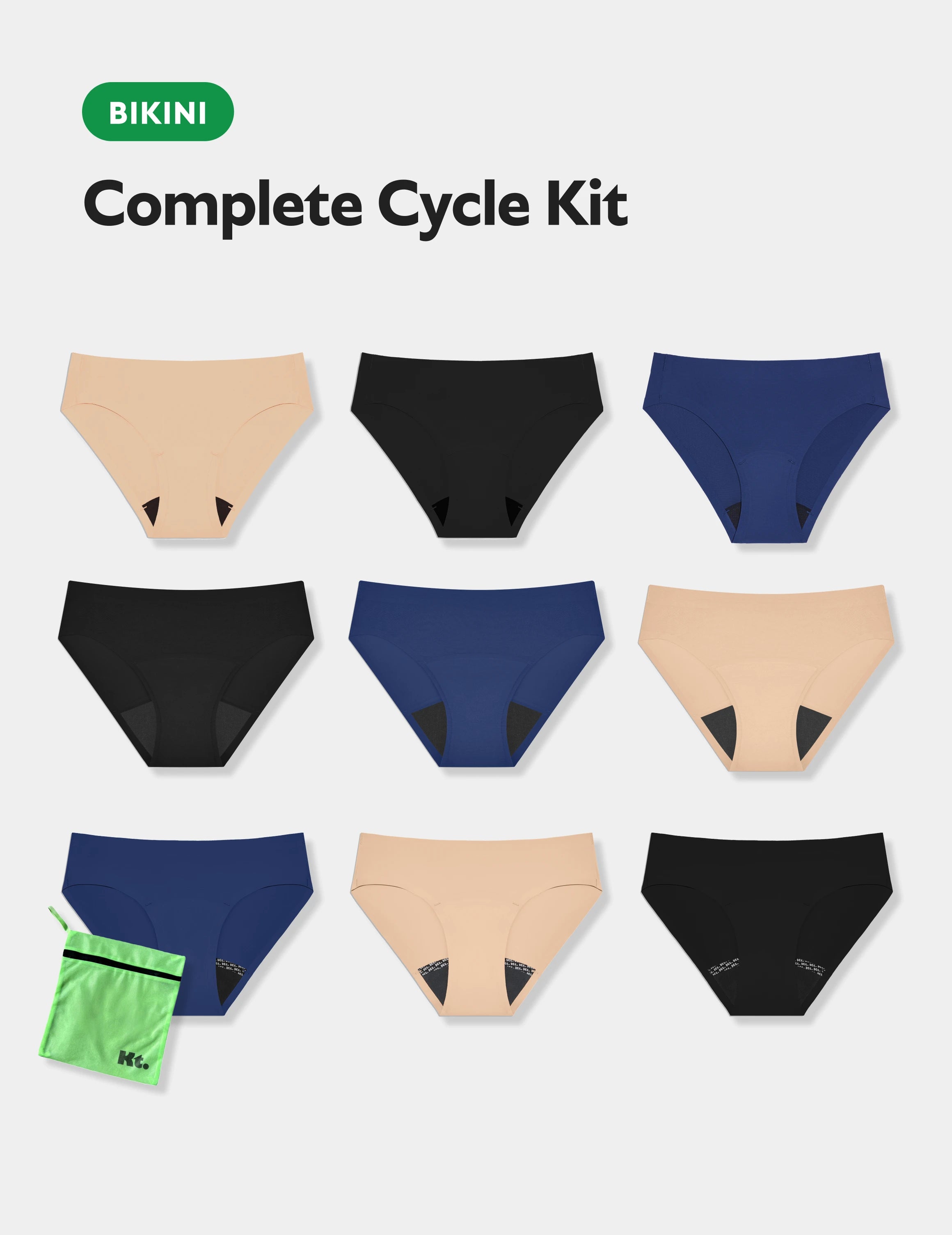 Teen Complete Cycle Kit - Bikini | Girls Period Underwear Set – Knix